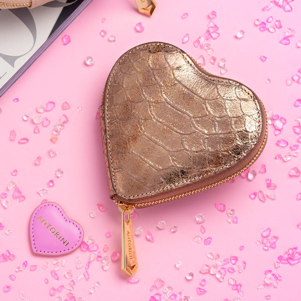 Cuore Glamour, peněženka na mince, bronzová – ANTORINI®